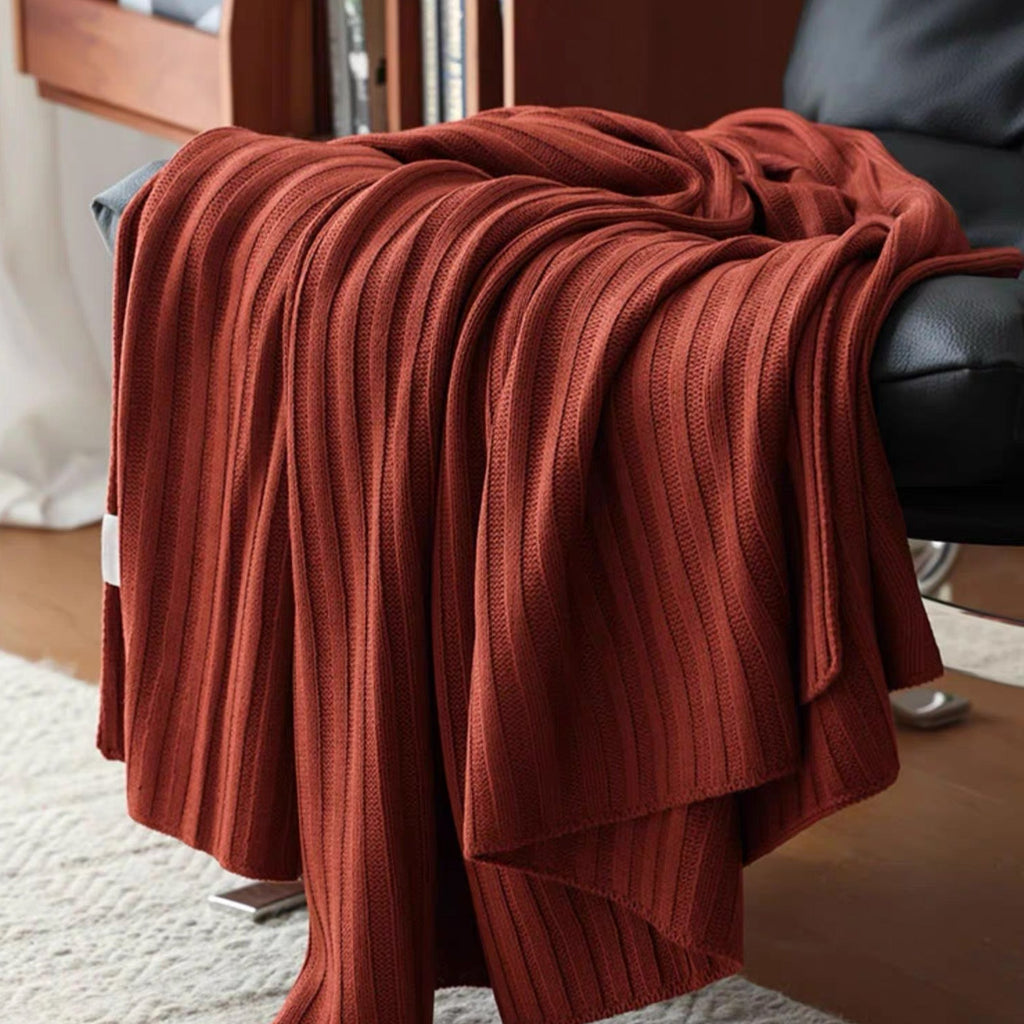 Cozy Ribbed Texture Throw Blanket – The Slashop