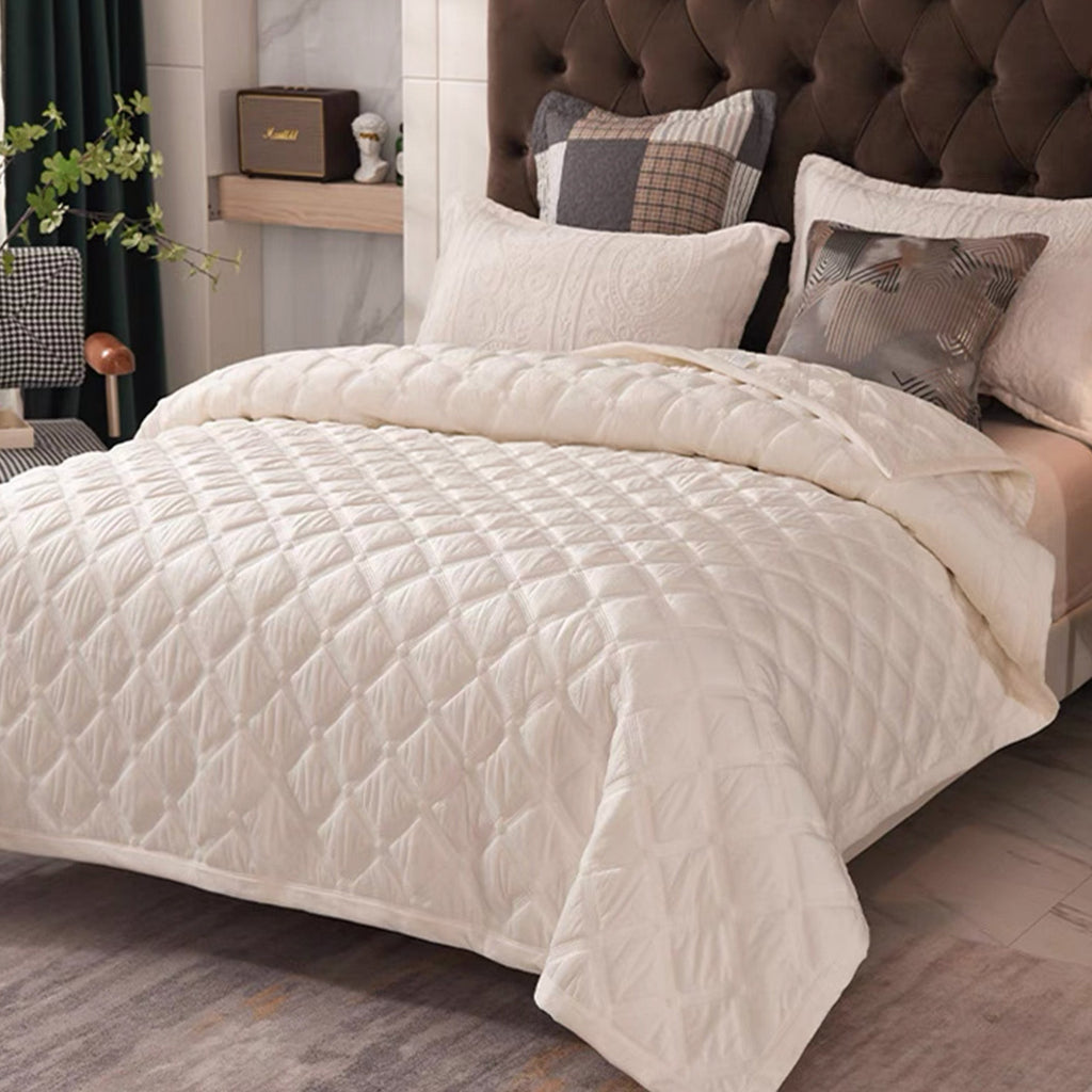 Diamond Tufted Velvet Quilt Set – The Slashop