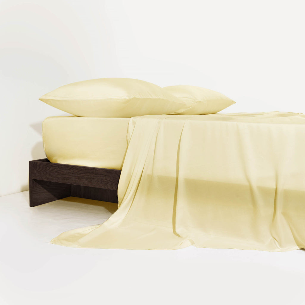 FURFREE Bamboo Fitted Sheet Set - Pet Hair Repellent for Dogs/Cats Fam ...